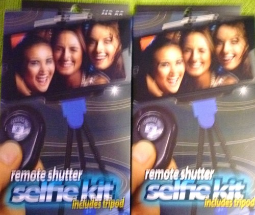 2 packs SOLARAY REMOTE SHUTTER SELFIE KIT TRIPOD WIRELESS CELL ANDROID ...