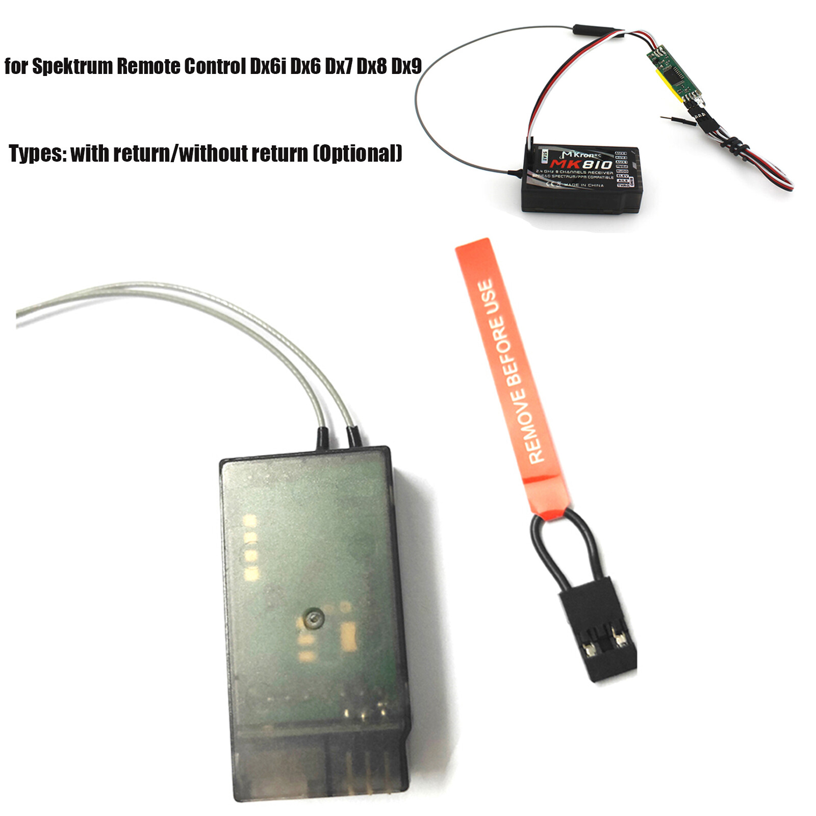 8-Channel Receiver for Spektrum Remote Control Dx6i Dx6 Dx7 Dx8 Dx9 W/N ...