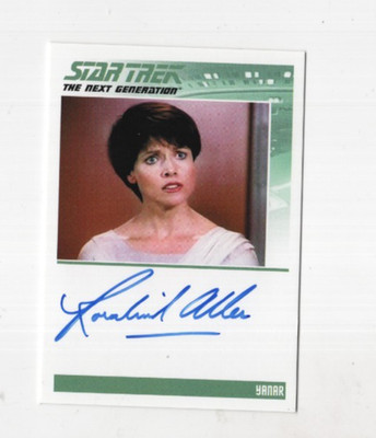 ROSALIND ALLEN AUTOGRAPH 2015 STAR TREK NEXT GENERATION RITTENHOUSE ...