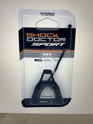 Shock Doctor Pro Mouth Guard Sports Mouth Guard Adult 11+ Strapped, New ...