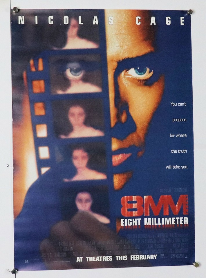 8mm Movie poster Nicolas Cage 14" X 20" vintage poster NOS (b554) | eBay