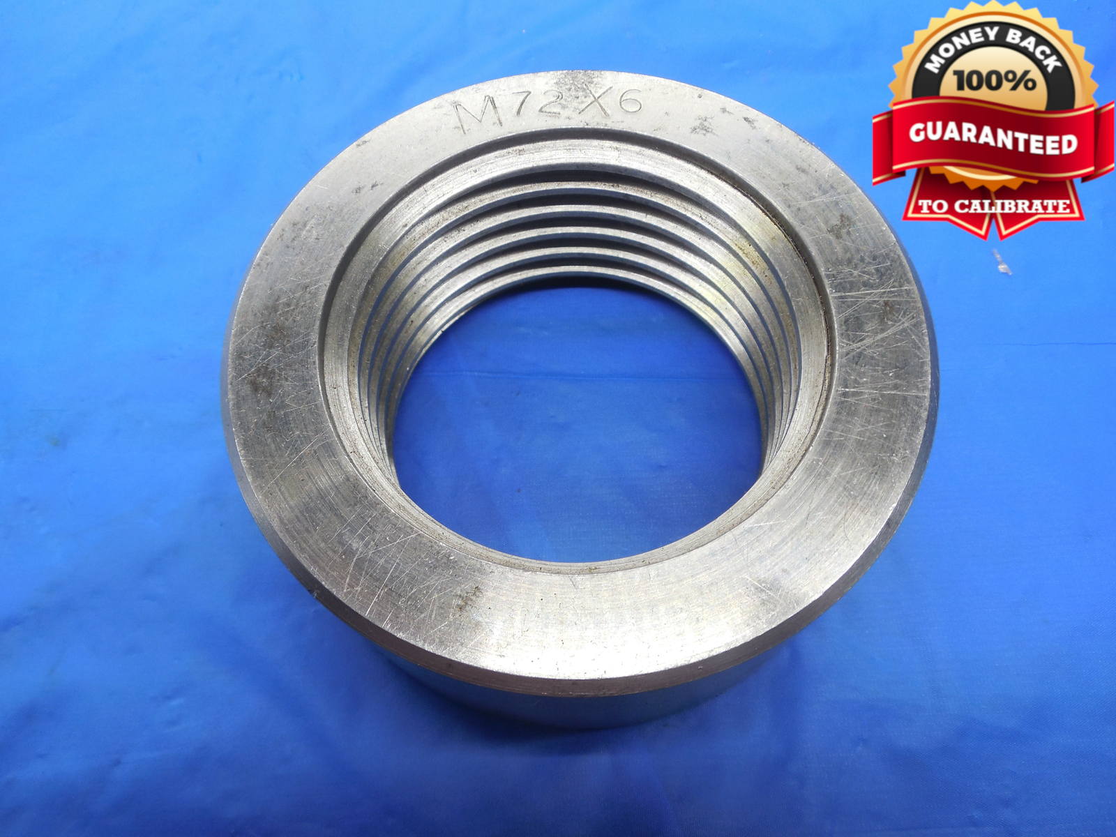 SHOP MADE M72 X 6 SOLID THREAD RING GAGE 72.0 6.0 M76X6 INSPECTION TOOL ...