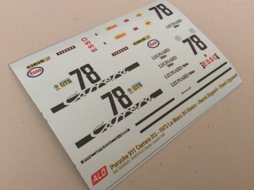 1973 LE MANS #78 PORSCHE 911 BAYARD/LIGONNET 1:32 DECALS | eBay