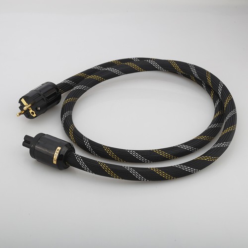 P101 HiFi Audiophile Power Cord C7 IEC Female Figure 8 US EU AU AC Plug ...