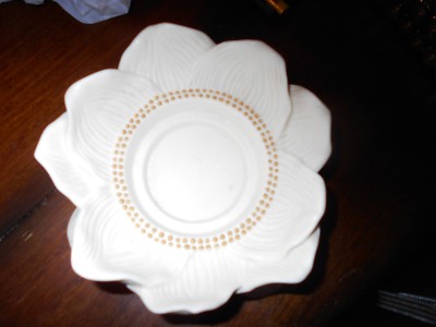 PARTYLITE BISQUE PORCELAIN MAGNOLIA LOTUS FLOWER PILLAR HOLDER - P7369 ...