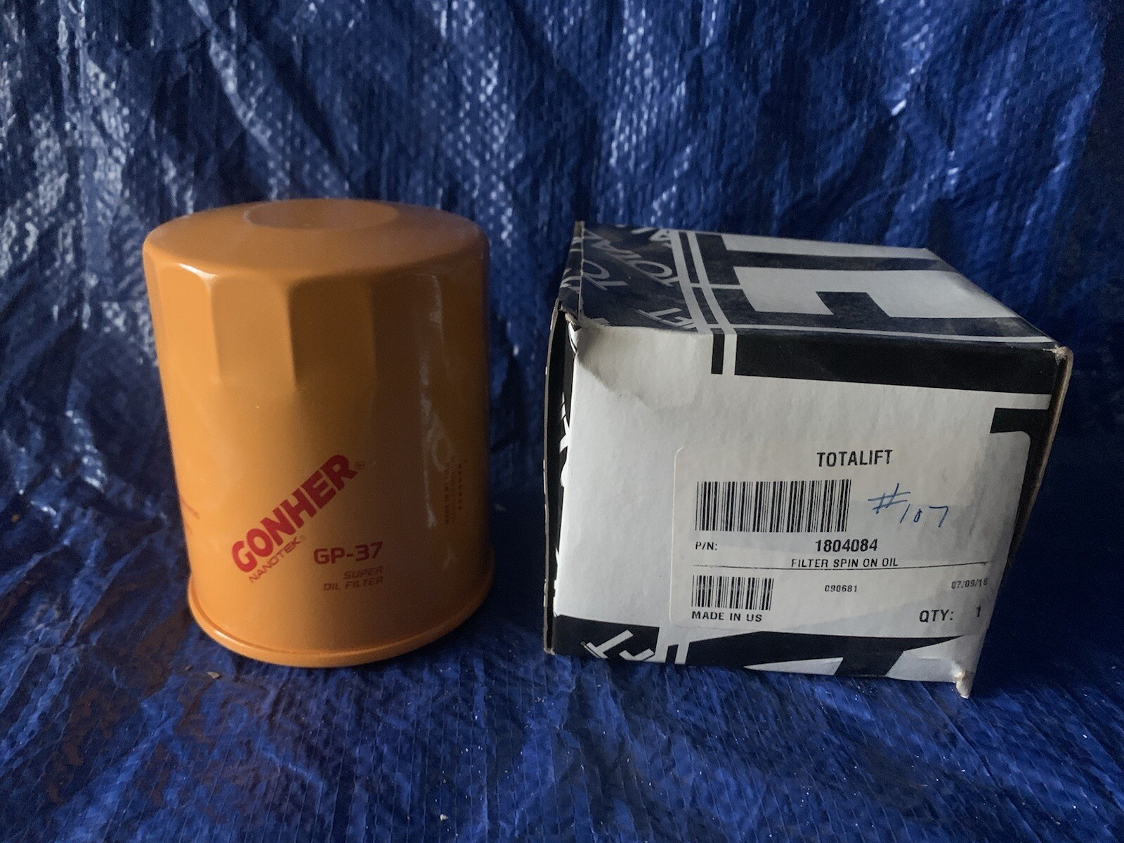 Gonher Nanotek GP-37 Super Oil Filter. Totalift P/N 1804084. Made in USA. for sale online | eBay