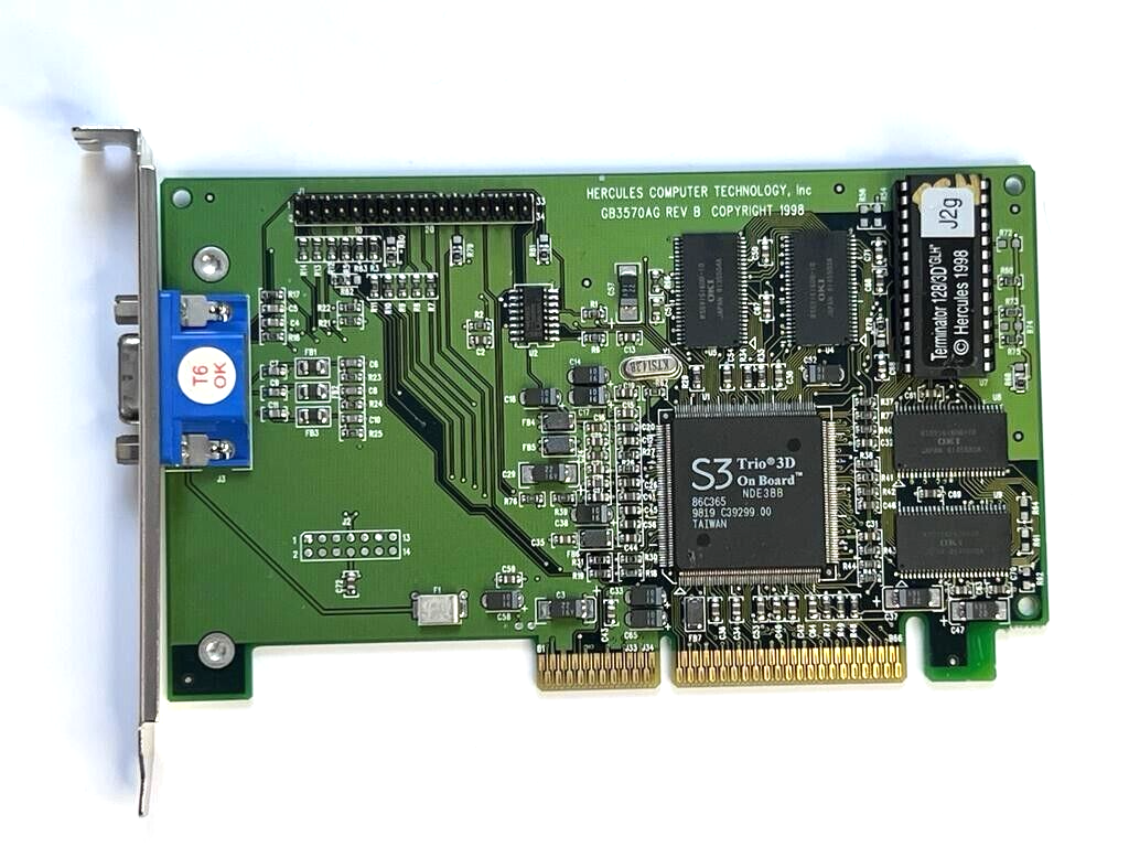 Hercules Terminator 128 3D GLH S3 TRIO 3D , AGP | eBay