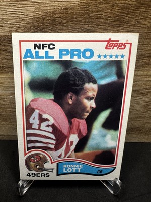 1982 Topps Ronnie Lott San Francisco 49ers Rookie RC Card #486 (STOCK ...