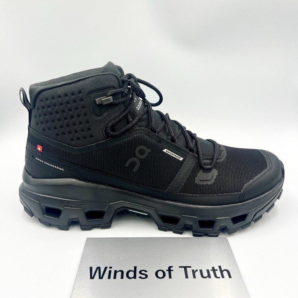 On Cloudrock Mid Waterproof Black Black 3MF10161043 Men's Size US 7.5 - 10 New | eBay