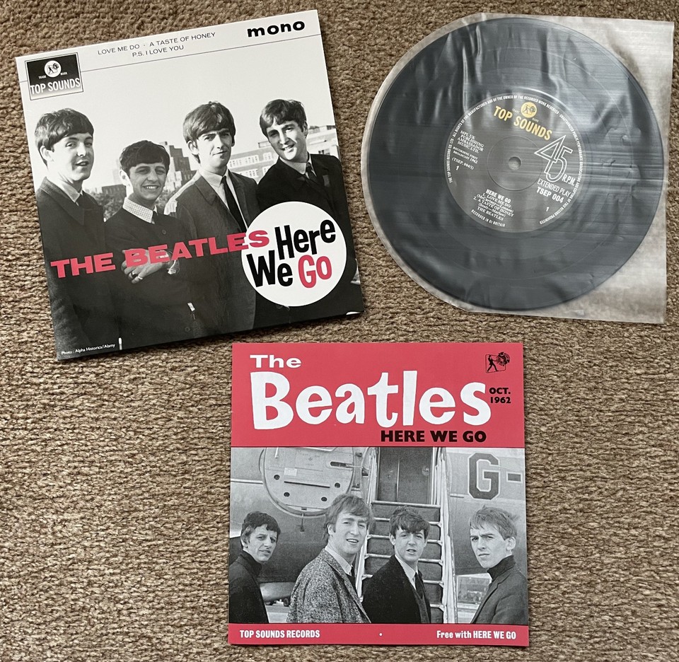 THE BEATLES 'Here We Go' Top Sounds vinyl EP and CD combo 1960s pop ...