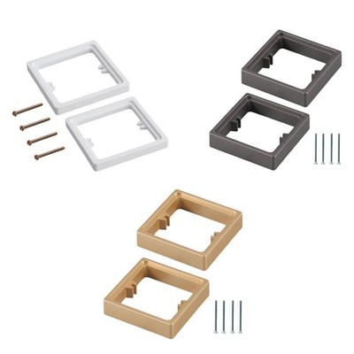 2x Single Socket Spacers Height Increase Single Gang Box Extender 10mm ...