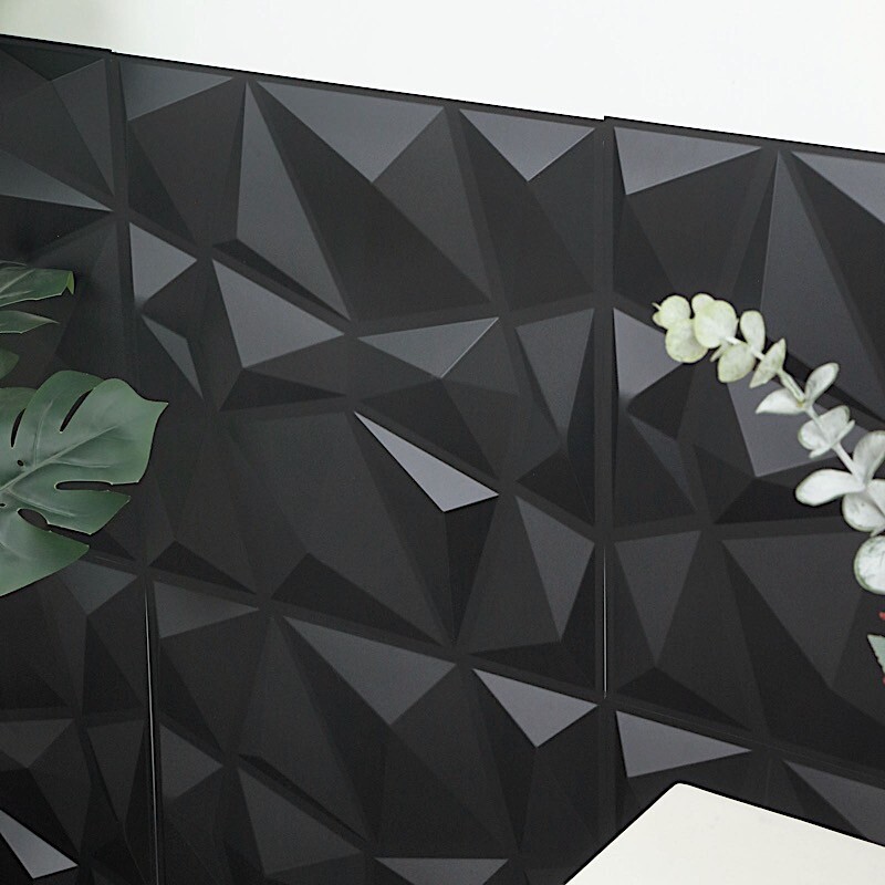 12 Matte 20x20 in Square 3D Diamond Textured PVC Stick On WALL PANELS ...