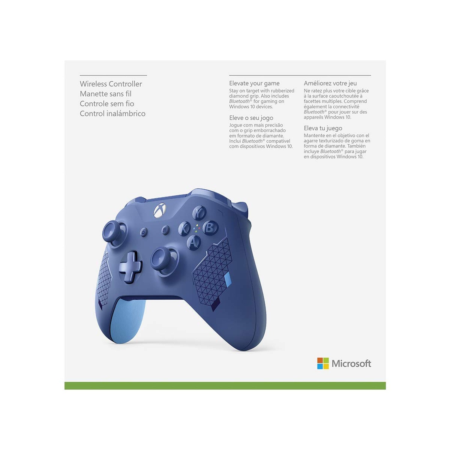 Microsoft Wl3-00145 Xbox Wireless Controller - Sport Blue Special ...