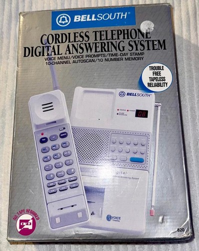 Vintage BellSouth Cordless Telephone Phone All Digital Answering System ...