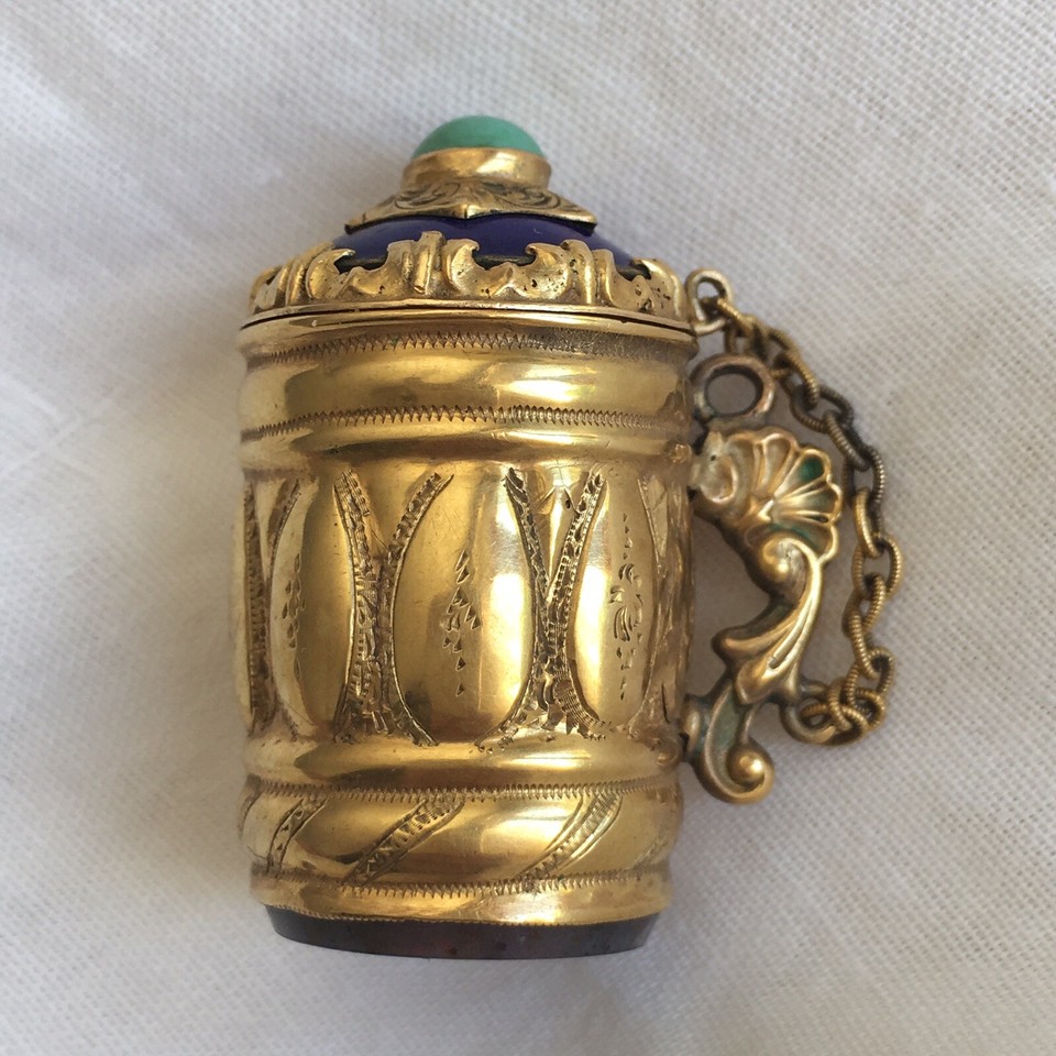 Antique Tankard Charm 14K Gold Circa 1850s American, Moss Agate Museum ...
