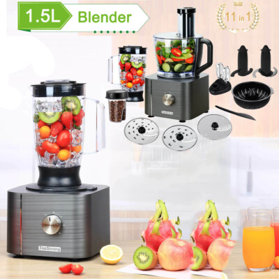 Food Processor 3.2L+1.5L Safe Multifunctional Kitchen Mixer 1100W Wall ...