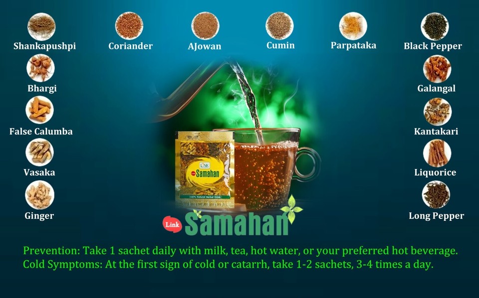 Herbal Samahan Tea Link Ayurvedic Natural Drink Ceylon | eBay