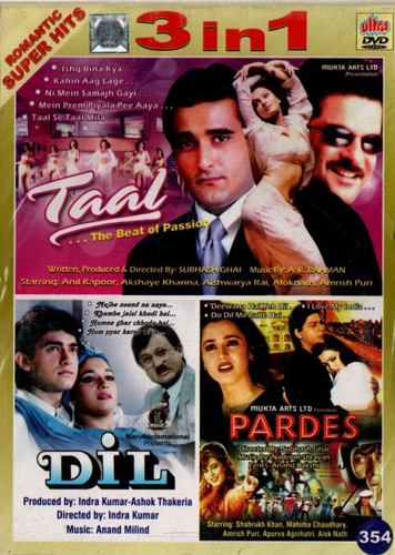 TAAL - DIL - PARDES - ULTRA BOLLYWOOD 3 IN 1 DVD. | eBay
