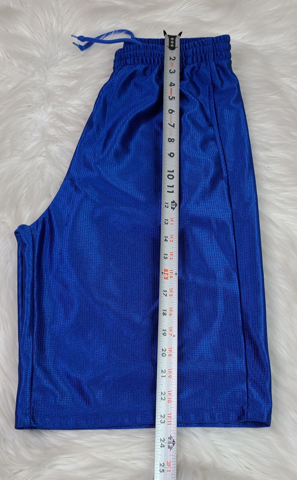 Champs Sports Royal Blue Basketball Shorts Blue Shiny… - Gem