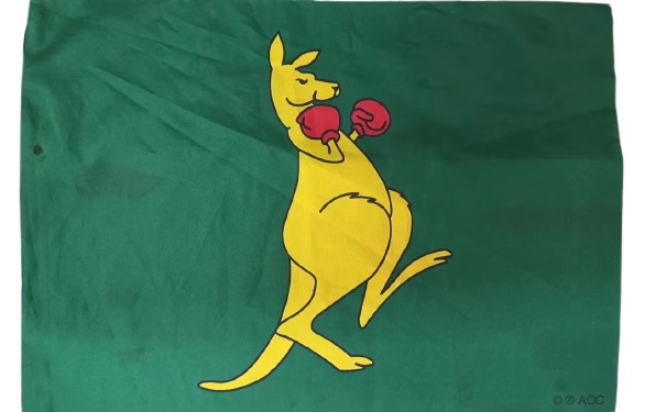 5x3ft Boxing Kangaroo Flag Large Heavier Duty Knitted Polyester Flag ...