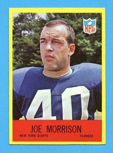 1967 PHILADELPHIA # 116 JOE MORRISON NEW YORK GIANTS EX | eBay