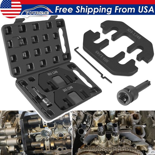 Camshaft Align Holder Tool Kit with Tension Tool for Ford 3.5L 3.7L 4V ...