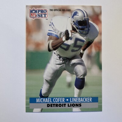 1991 Pro Set #150 Michael Cofer NFL Detroit Lions | eBay