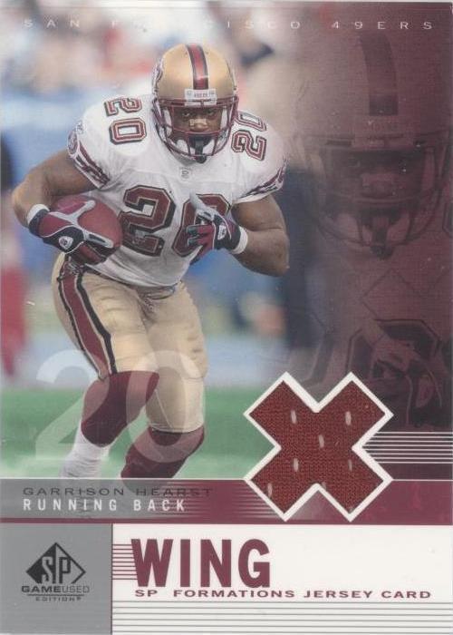 2003 SP Game Used Edition - Sp Formations Jersey Garrison Hearst #F1-GH ...