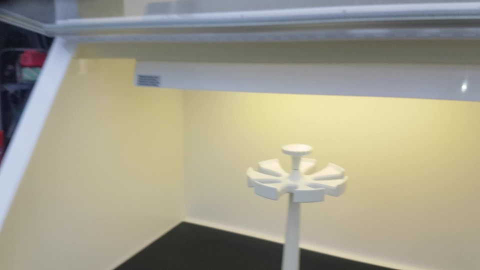 CBS Scientific P-036-202 PCR Workstation Dead Air Box, UV & Fluorescent ...