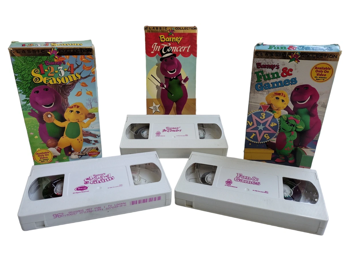 Barney Vhs Lot 27