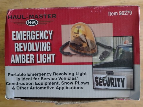 Haul Master 12 Volt Emergency Revolving Amber Warning Light Truck ...