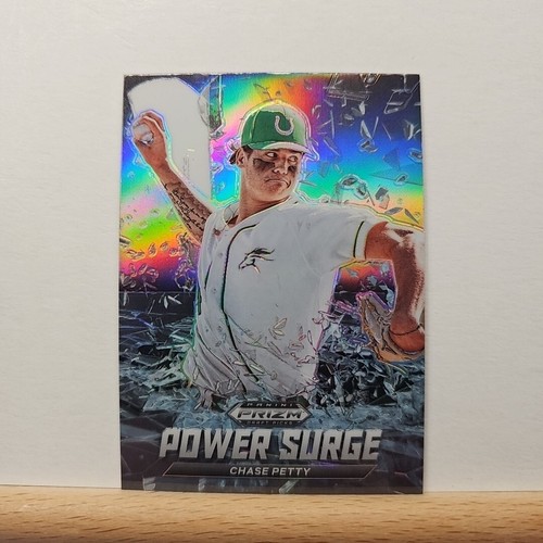 2021 Prizm Draft Picks Baseball Chase Petty Power Surge SILVER Prizm ...