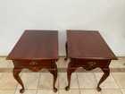 Vintage Pair of American Drew Side Tables Nightstands single drawer ...
