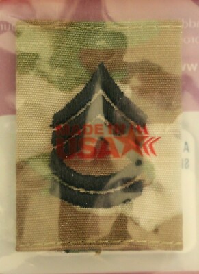 US ARMY GI MULTICAM OCP E-7 SFC CAMOUFLAGE CAMO UNIFORM PARKA TAB RANK ...