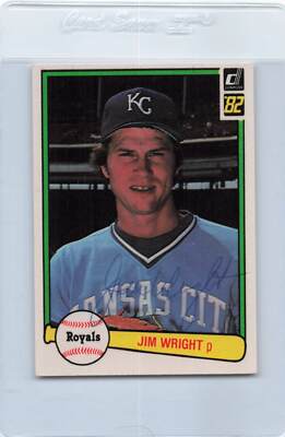 1982 Donruss #490 Jim Wright KC Royals Signed Auto *F5583 | eBay