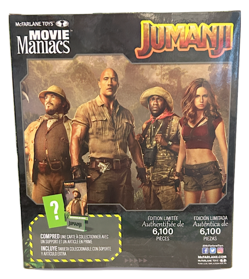 Jumanji Professor Sheldon Oberon "Shelly" Figure MISB 2023 McFarlane ...