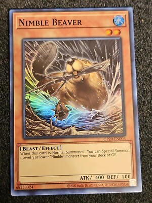 YU-GI-OH! TCG NIMBLE BEAVER OP20-EN006 UNLIMITED NM SUPER RARE | eBay