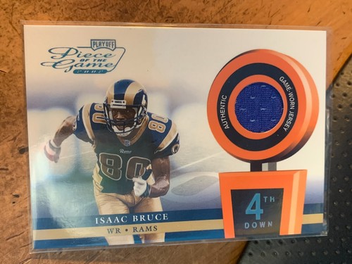 2002 Playoff Piece of the Game Materials 4th Down #23 Isaac Bruce ...