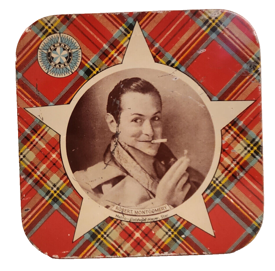 Star Scotch Shortbread Tin with Picture of Robert Montgomery Movie Star ...