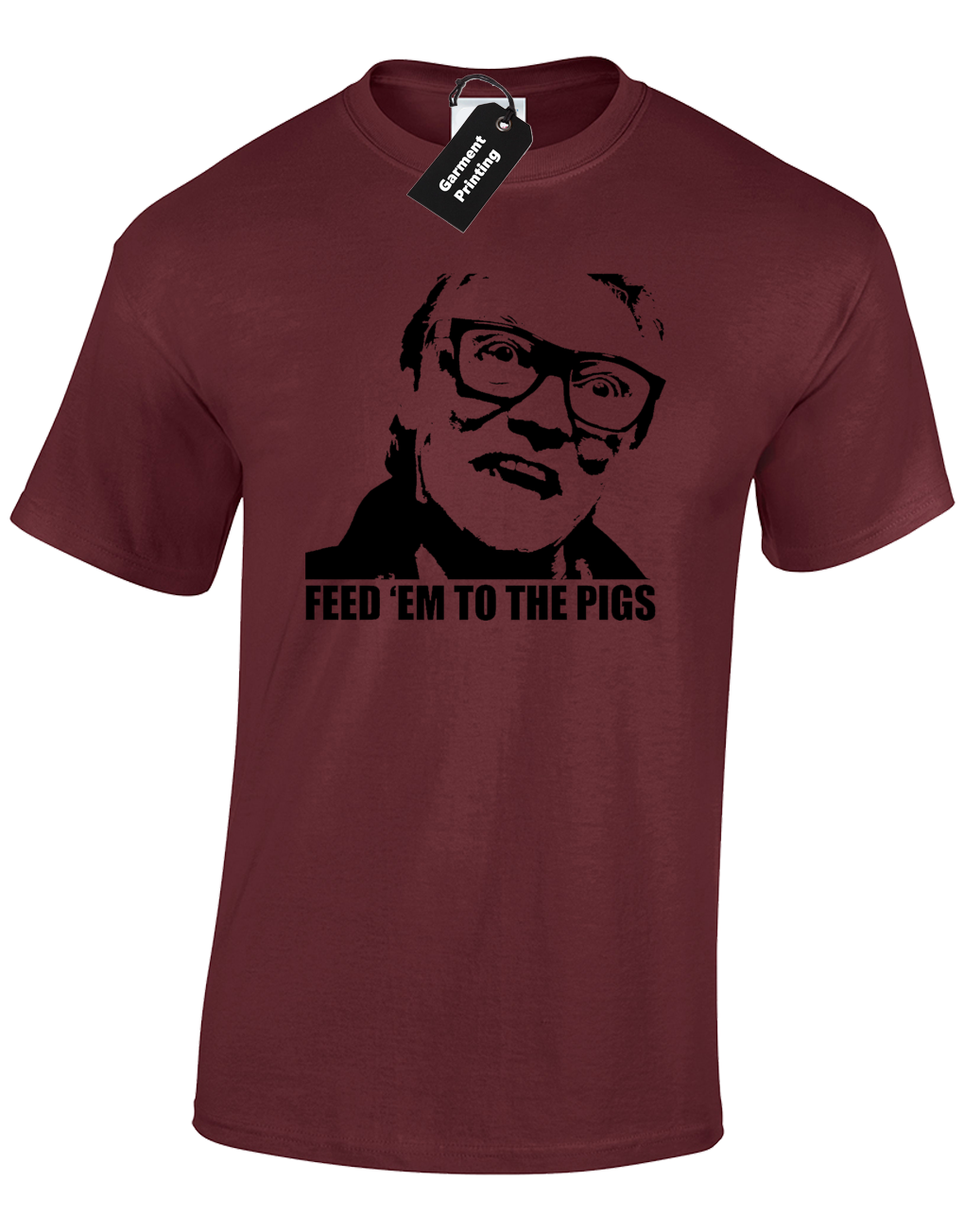 FEED EM TO THE PIGS MENS T SHIRT FUNNY SNATCH BRICKTOP GANGSTER RETRO ...