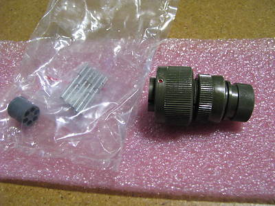 ITT CANNON CONNECTOR W/CONTACTS # VG95234G-14S-6SN NSN: 5935-12-154 ...