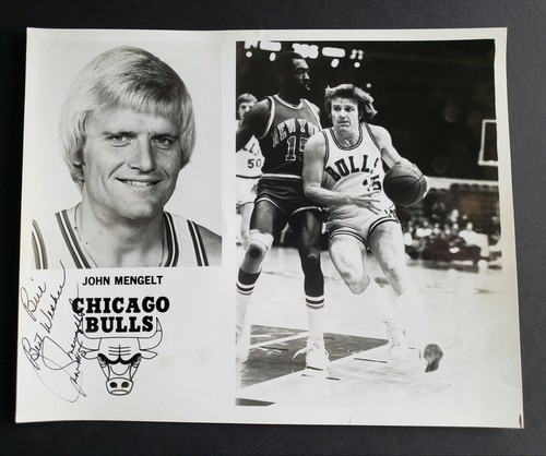 John Mengelt signed vintage Chicago Bulls team issued photo | eBay