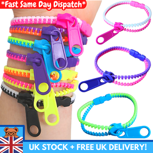 3 Sensory Zipper Fidget Bracelet Zip Stim Toys Stress Anxiety Relief ...