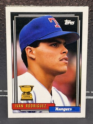 Ivan Rodriguez 1992 Topps All-Star Rookie card #78 HOF Texas Rangers ...