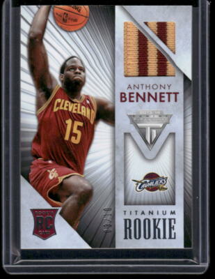 2013-14 Panini Titanium #21 Anthony Bennett Rookie Jerseys Prime #/10 ...