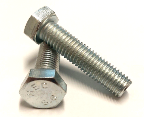 Qty 10 Hex Set Screw M18 x 2.50p x 90mm Bolt High Tensile 8.8 Zinc | eBay