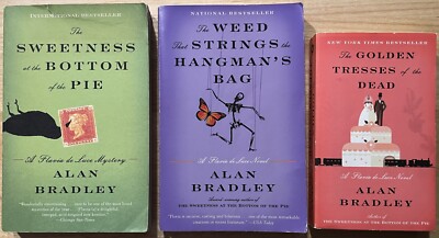 Lot of 3 Alan Bradley: Sweetness Pie~Hangman's Bag~Golden Tress (Flavia ...