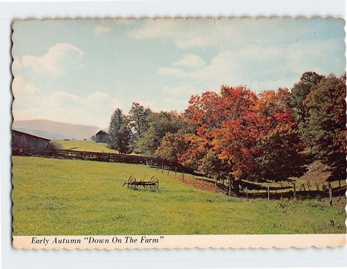 Postcard Early Autumn Farm Scene West Virginia USA | eBay