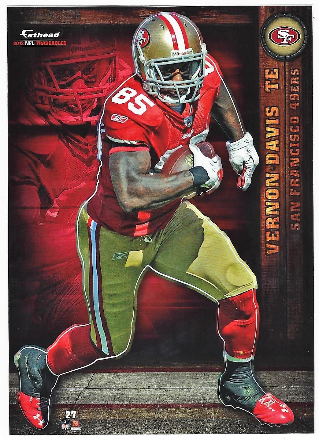 VERNON DAVIS FATHEAD TRADEABLES SAN FRANCISCO 49ers MARYLAND TERPS 2012 ...
