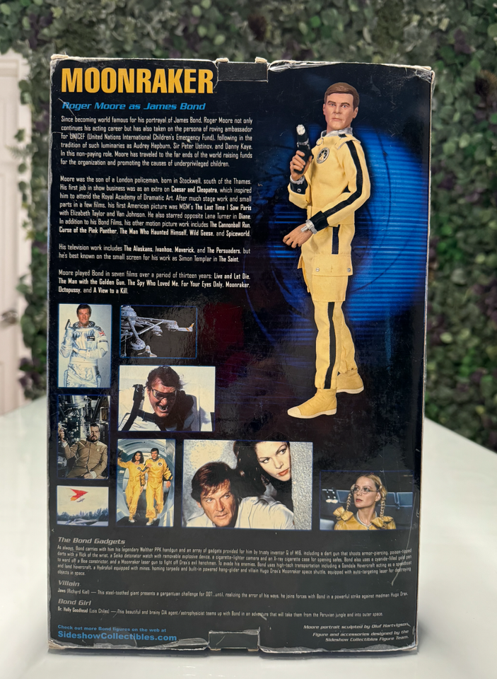 ROGER MOORE as James Bond 007 "Moonraker" Rare Sideshow 12" COLLECTORS ...